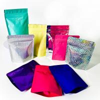 China Accepted Logo Customized 35g Mylar Bag Pet Vmpet Pe Material Structure Aluminum Foil Stand Up Resealable Candy Food Packaging for sale