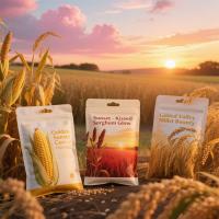 China Gravure Printing Moisture Proof Reusable Sealed Plastic Bag Customized Logo for Agricultural Crops Cabbage Green for sale
