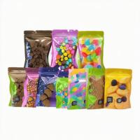 China Customized Color Recyclable PE Plastic Food Packaging Bags Aluminum Foil Stand Zipper Pouch Gravure Printing Plain Design for sale