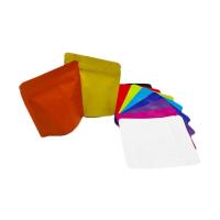 China Heat Seal 3.5g Blank Bags Stand Up Mylar Bags Matte White Plain Bags Holographic Surface Pouch Plastic Pack for Flower for sale