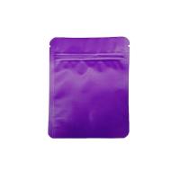 China Heat Seal 3.5g Blank Bags Stand Up Mylar Bags Matte White Plain Bags Holographic Surface Pouch Plastic Pack for Flower for sale