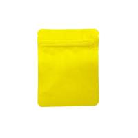 China Heat Seal 3.5g Blank Bags Stand Up Mylar Bags Matte White Plain Bags Holographic Surface Pouch Plastic Pack for Flower for sale