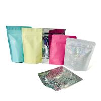 China Customized Color Mylar Bag Material Structure PET VMPET PE Smell Proof Ziplock Candy Packaging Kraft Paper Zipper Bag for sale