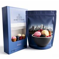 China PET VMPET PE Material Customized 35g Shape Bag Hologram Standing Pouch Zip Lock Die Cut Mylar Bags Box Gummy Flower Packaging for sale