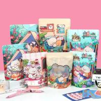 China Customized Color Food Grade PE Plastic Bag Holographic Die Cut Mylar Bottom Gusset Gravure Printing Industrial Food Storage for sale