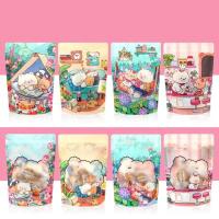 China Customized Color Child Resistant Heat Sealed Die Cut Bag 3.5 Grams Snacks Candy Self Sealing Zipper PE Plastic Flower Packaging Salad Bags for sale