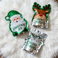 China Gravure Printing Custom Stand Up Pouch Reusable Seal Packaging Plastic Bag Food Industrial Snack Packaging Christmas Candy Gift Packaging for sale