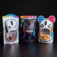 China PE Plastic Candy Packaging Laminated Composite Bag Zipper Lock Moisture Proof Child Resistant Ziplock Plastic Packaging Bag Holographic Mylar Pouch for sale