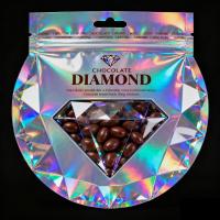 China Food Grade Printing Smell Proof 3.5g Ziplock Pouch Holographic Mylar Bag Gravure Packaging Flavor Snacks Die Cut Shape for sale