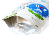 China Gravure Printing PE Plastic 35g Glossy Pure Gold Mylar Plastic Stand Pouch Food Packaging Die Cut Mylar Bag for sale