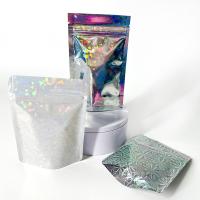China PE Plastic Jelly Packaging Bag Customized Pure Gold Holographic Food Pouch Glossy Mylar Plastic Gravure Printing Smell Proof for sale
