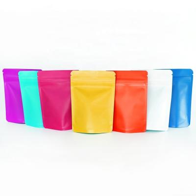 China Food Industrial Custom Recyclable PE Plastic Pack Bag Plain Model 1g 3.5g Mylar Bags for Cookie Puffs Chips Brownie Candy Herbs Snacks Zipper Top for sale