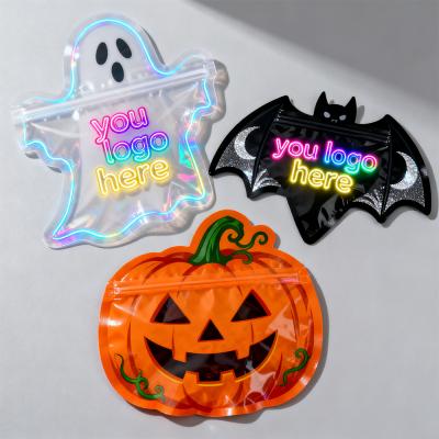 China Custom Printed Stand Up Pouch Food Packaging Bag with Logo Spout Ziplock Resealable UV Embossing Holographic Mylarbag Candybag for sale