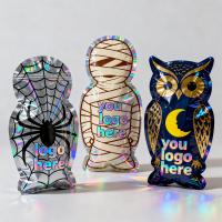 China Custom Order PET VMPET PE Halloween Candy Biscuit Packaging Plastic Bag Die Cut Mylar Bag Logo Smell Proof 3.5g Shape Pouch for sale