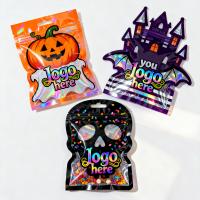 China Food Grade HDprinted Glossy Holographic Diecut Mylarbag Ziplock Resealable Packaging Flavor Snack Softcandy Plasticbag Logo UV for sale
