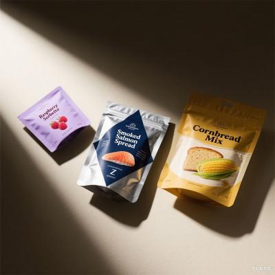 China PE Plastic Customized Food Grade Biodegradable Plastic Bags Various Types Stand Up Holographic Mylar Zipper Variety Flavors for sale