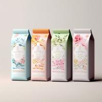 China OEM Service Accepted Zipper Top Custom Packaging 8 Side Seal Flat Bottom Bag Packaging Coffee Cereal Milk Powder Pouch for sale