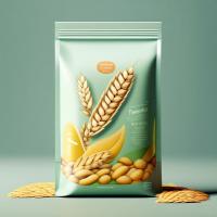 China PE Plastic Stand Up Pouch Customized Biodegradable Ziplock Food Grade Holographic Mylar Aluminum Foil Packaging Cereal Bag for sale