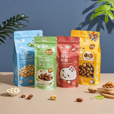 China Biodegradable Holographic Custom Mushroom Packaging Plastic Bag Zipper Top Smell Proof 3.5 240g Stand up Food Pouch Cookie for sale