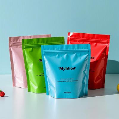 China Customized Size Biodegradable Plasticbag Aluminum Foil Holographic Mylar Bag Stand up Pouch Ziplock Pack Mushroom Mylar Bag 3.5G for sale