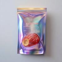 China Customized Size Zipper Bag Digital Printing Holographic Aluminum Foil Plastic Mylar Bag Biodegradable Food Packaging Bag for sale