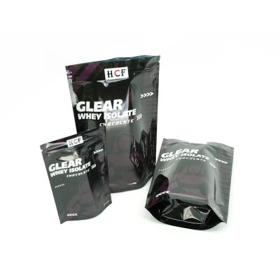 China Stand Up Pouch Packaging Plastic Bag Ziplock Muscletech Whey Optimum Nutrition Isolate Package Pouch Protein Powder Bag for sale