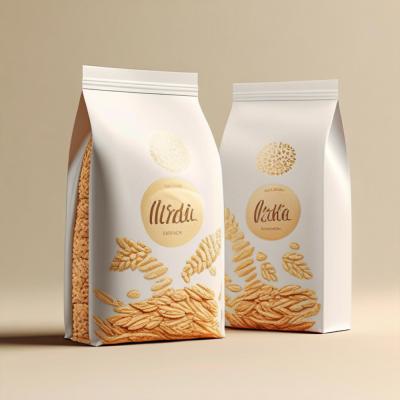 China Customized Size Custom Food Grade Packaging Plastic Bags Flat Bottom Stand Bag Ziplock Resealable Packaging 1g To 10kilo Customized Logo for sale
