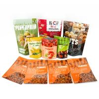 China Zipper Top Sealing Bottom Gusset Bag Customized Digital Printing Matte Finish Ziplock Packaging Bag Chestnuts Dried Food for sale
