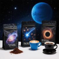 China Chocolate Biodegradable Coffee Packaging Plastic Bags Custom Logo Valve Self Supporting Zipper Flavor Variety Assortment for sale