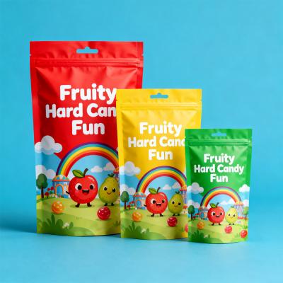 China PE AL Custom Printed Bag 280g Stand Resealable Holographic Mylar Pouch Smell Proof Packaging Food Snack Nuts Milk Nuts Foil for sale