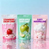 China PE AL Custom Printed Bag 280g Stand Resealable Holographic Mylar Pouch Smell Proof Packaging Food Snack Nuts Milk Nuts Foil for sale