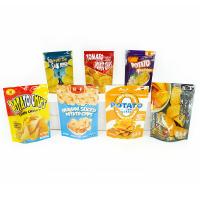 China Zipper Seal PE Potato Chips Aluminum Foil Plastic Bag Custom Printed Food Pouch Package Stand Up Mylar Bags Recyclable 1 oz Customized Logo Printing for sale