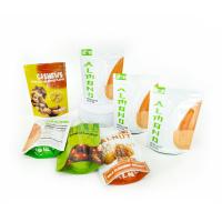 China Custom Size Accepted Reusable Ziplock Pouch Sugar Packaging Dry Fruits Nut Stand Up Pouch Bottom Gusset Heat Sealed for sale