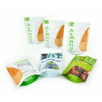 China Custom Size Accepted Reusable Ziplock Pouch Sugar Packaging Dry Fruits Nut Stand Up Pouch Bottom Gusset Heat Sealed for sale