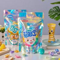 China PE Plastic Food Grade Holographic Mylar Packaging Pouches with Zipper Closure Matte Glossy Candy Food Packaging Spot UV for sale