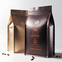 China OEM Service Accepted Custom Made Flat Bottom Zipper Packaging Bags for Coffee Beans Protein Mylar Plastic Bags PET VMPET PE Material for sale