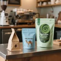 China Food Snack Packaging Reusable Sealed Zipper Printed Food Grade Plastic Bag Perfect for Coffee Protein Powder Milk Powder for sale