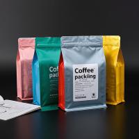 China Food Grade Custom Logo Printed Smell Proof Aluminum Foil Bottom Zipper Closure Reusable Coffee Bean Mylar Stand Up Pouch Plastic Bags for sale