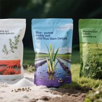 China Recyclable Custom Agricultural Soil Fertilizer Packaging Bag with PET VMPET PE Material Structure Flat Bottom Heat Sealed for sale