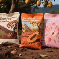 China Recyclable Custom Agricultural Soil Fertilizer Packaging Bag with PET VMPET PE Material Structure Flat Bottom Heat Sealed for sale