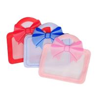 China Zipper Bag Mopp PET PE Custom Logo Printed Bow Tote Packaging Baby Food Baked Biscuit Snack Gift Plastic Storage Bag for sale