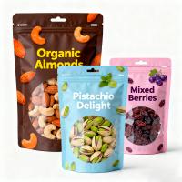China OEM Service Accepted Smell Proof Biodegradable PE Food Packaging Bags with Printable Logos and Direct Contact Safe Zippers for sale