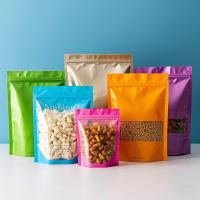 China Food Grade Customizable Reusable Stand Up Pouch Mylar Zipper Bags for Snacks Candies Rice Packaging Various Logo Support for sale