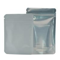 China Zipper Top Sealing Handle Custom Logo Plastic Tray Mylar Bag Window Stand Food Packaging Biodegradable Holographic Zipper Bag for sale