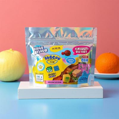 China PET VMPET PE Material Structure Digital Printing Biodegradable Food Grade Zipper Mylar Bag for Dry Fruit Snack Packaging for sale