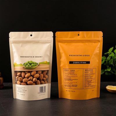China Zipper Lock Customized Odor Proof 3.5 280g Mylar Packaging Biodegradable Aluminum Foil Stand Pouches Nuts Plastic Bag for sale