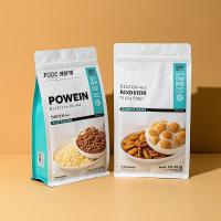 China Food Snack Packaging Customized Biodegradable Plastic Bags Zipper Protein Powder Foil Stand Smell Proof Pouch 3.5g Mylar for sale