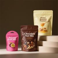 China Zipper Lock Custom Logo Plastic Bag Digital Printing Reusable Seal Stand Up Packaging for Salad Bread Various Foods OEM Service Accepted for sale