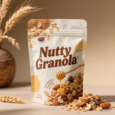China Recyclable Custom Printed Plastic Bags Various Flavors Food Packaging Dried Fruit Nuts Oatmeal Snack Bag Service Provided for sale