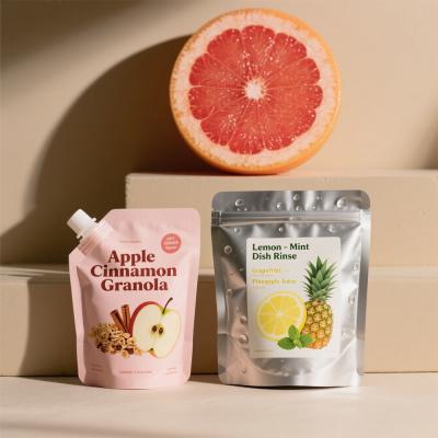 China Gravure Printing Plastic Bag with Zipper Top Matte Glossy Holographic Food Packaging Designed Beverage Storage Packaging for sale